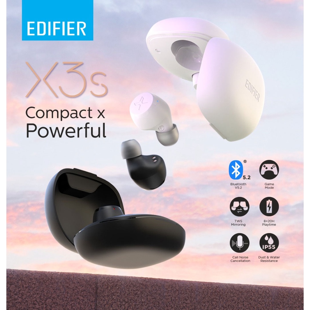 Jual Edifier X3s True Wireless Stereo Earphones Bluetooth /aptX /Answer ...