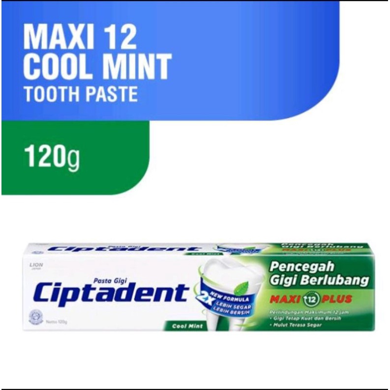 Jual CIPTADENT COOL MINT 120 GR ODOL GIGI | Shopee Indonesia