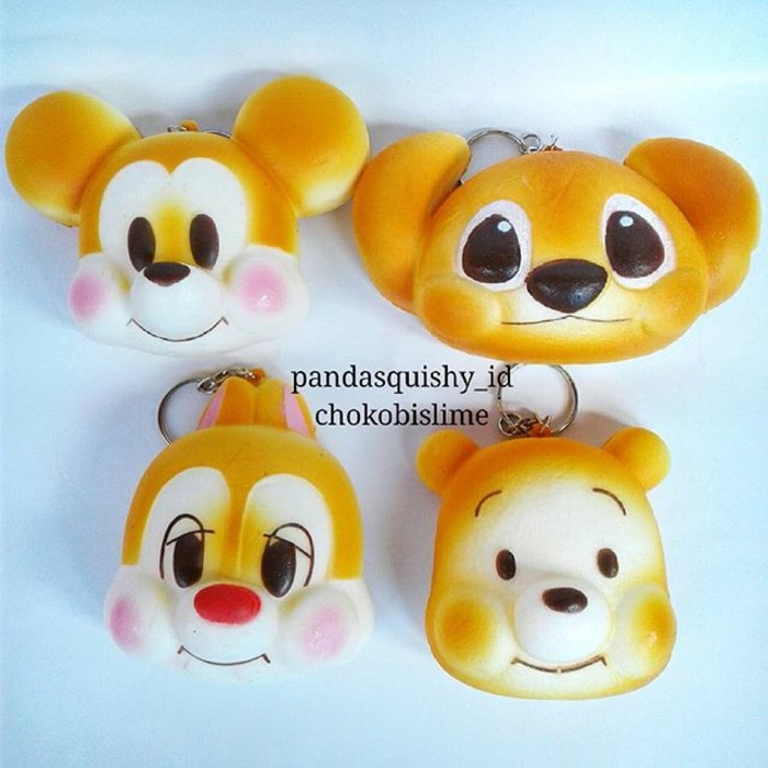 Jual Termurah Squishy Bread Disney - Squishy Roti Tom Jerry Mickey Pooh ...