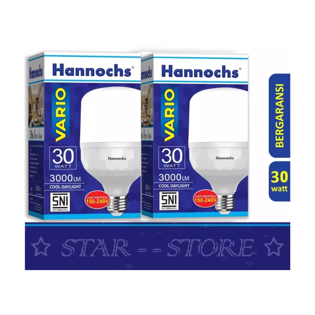Jual Hannochs vario lampu led 30w tabung capsule 30 watt e27 warna putih garansi bukan revo ...