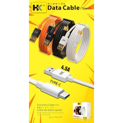 Jual Kabel Data USB HK 4.5A Type C VOOC dan Fast Charging Support For ...