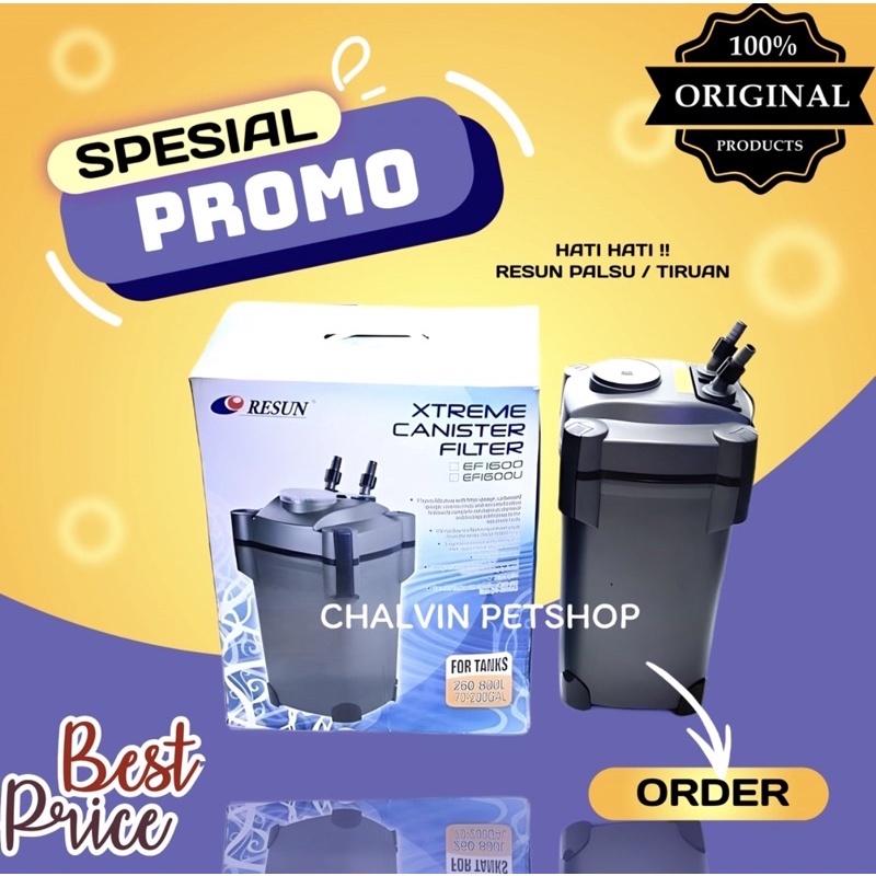 Jual Resun EF-1600 Uv Aquarium External Filter MURAH | Shopee Indonesia