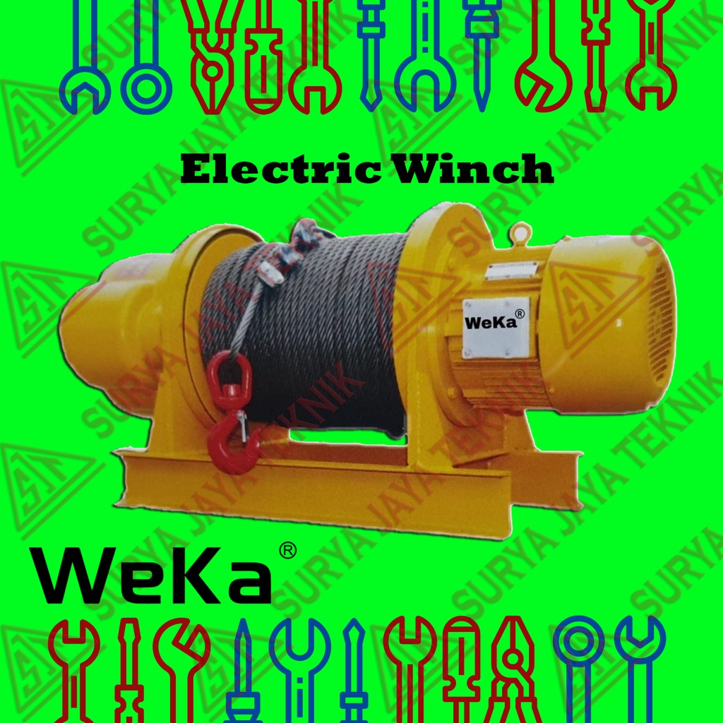 Jual WEKA Katrol Listrik Tenaga Besar 5 Ton / Electric Winch Heavy Duty ...