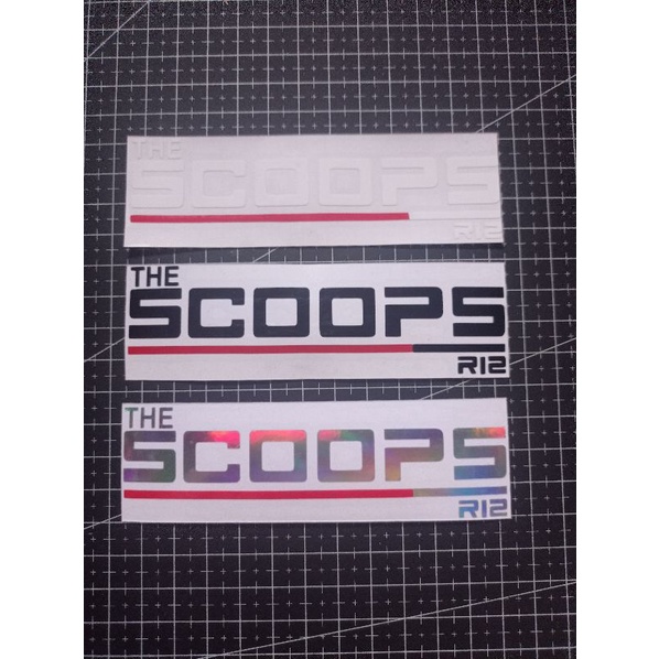 Jual STICKER LOGO THE SCOOPS R12 SCOOPY CUTTING | Shopee Indonesia