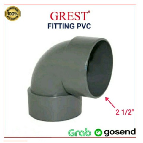 Jual Knie 2 1/2" D Soket PVC Knee Keni Elbow L 2 1/2 inch PVC | Shopee ...