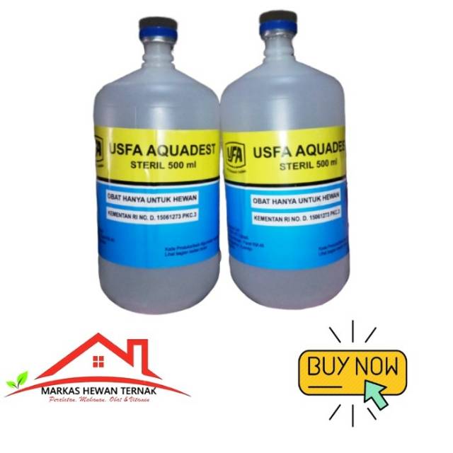 Jual USFA AQUADEST CAIRAN STERIL AIR MURNI UNTUK INJEKSI PELARUT VAKSIN ...