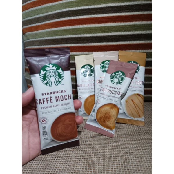 Jual coffee Starbuck sachet rasa caffe mocha | Shopee Indonesia