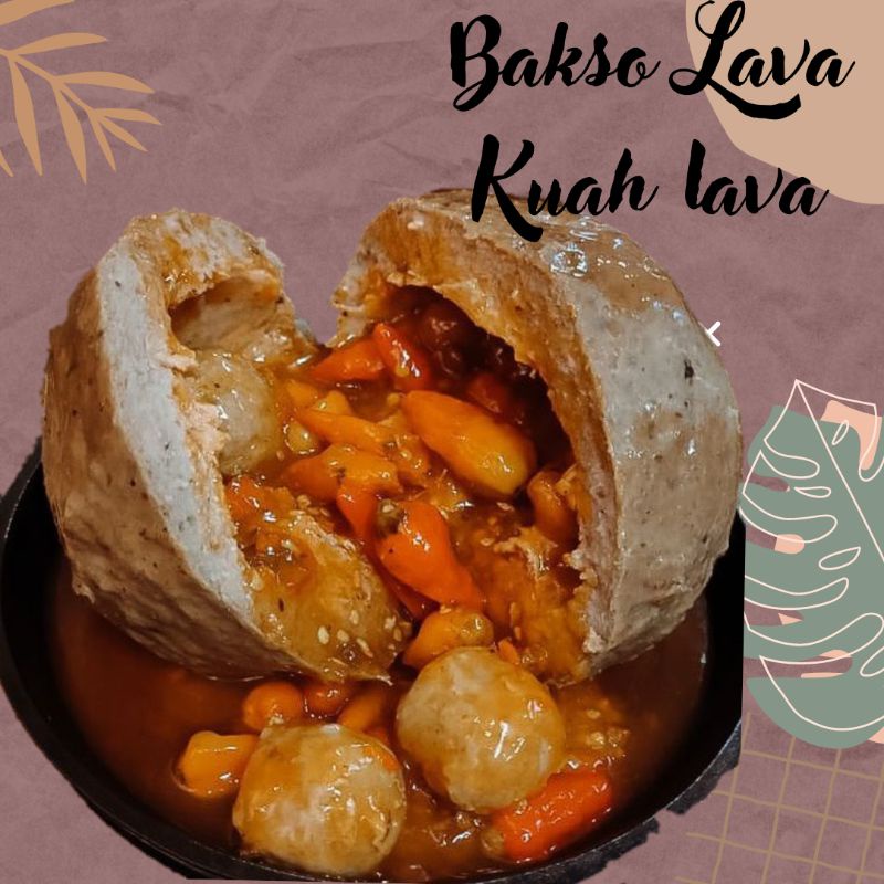 Jual Bakso Lava kuah Lava|| isi 3 pcs pentol Lava dengan isian tetelan ...