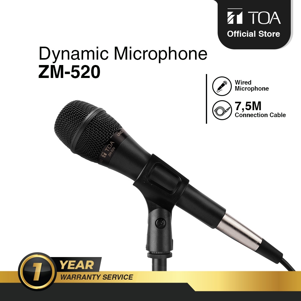 Jual TOA ZM-520 Dynamic Microphone | Shopee Indonesia