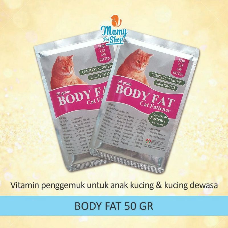 Jual BODY FAT PENGGEMUK UNTUK ANAK KUCING DAN KUCING DEWASA | Shopee ...