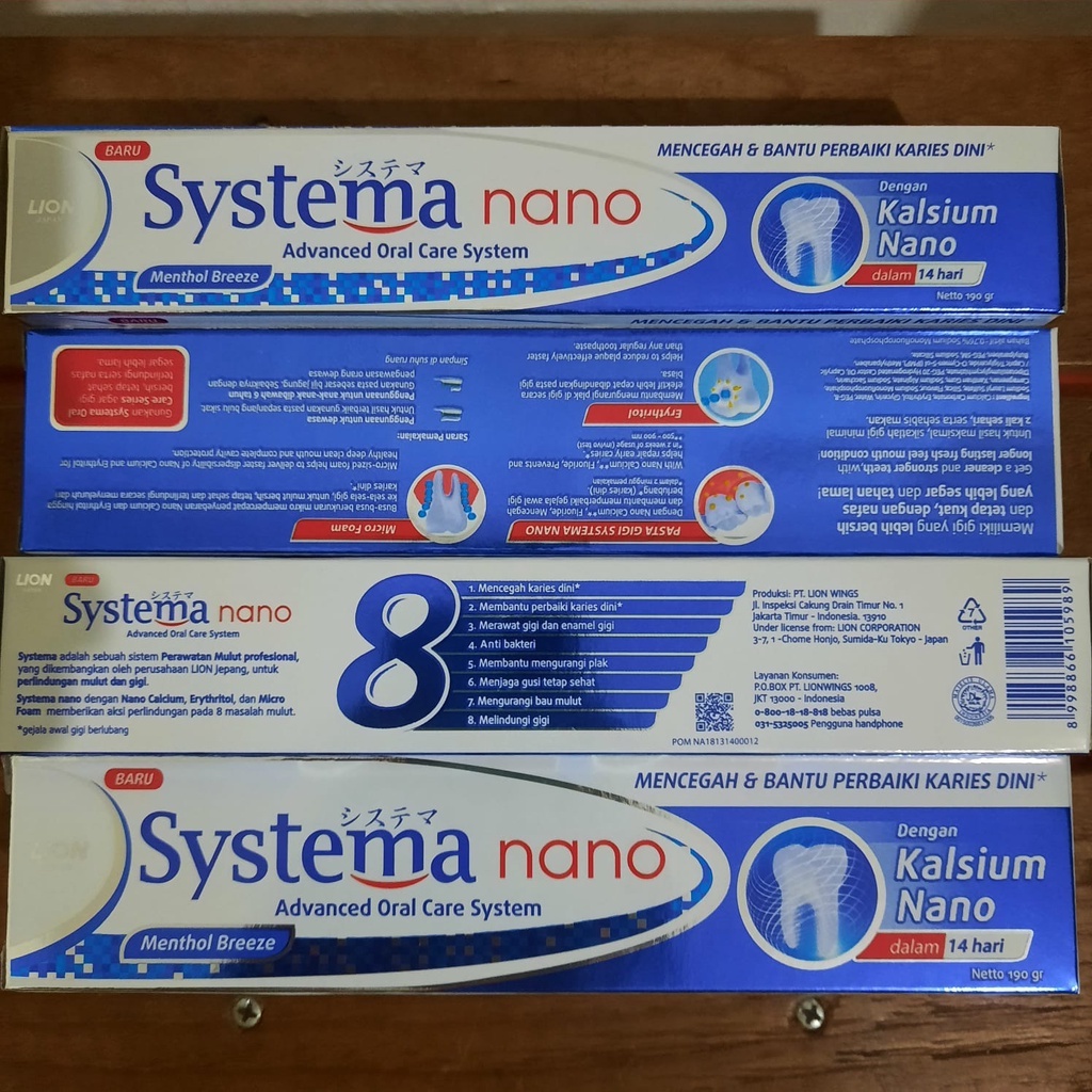 Jual Pasta Gigi Systema Nano Spring Fresh 190G / Systema nano menthol ...