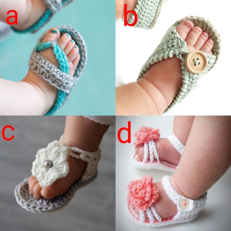 Jual sandal rajut bayi | Shopee Indonesia