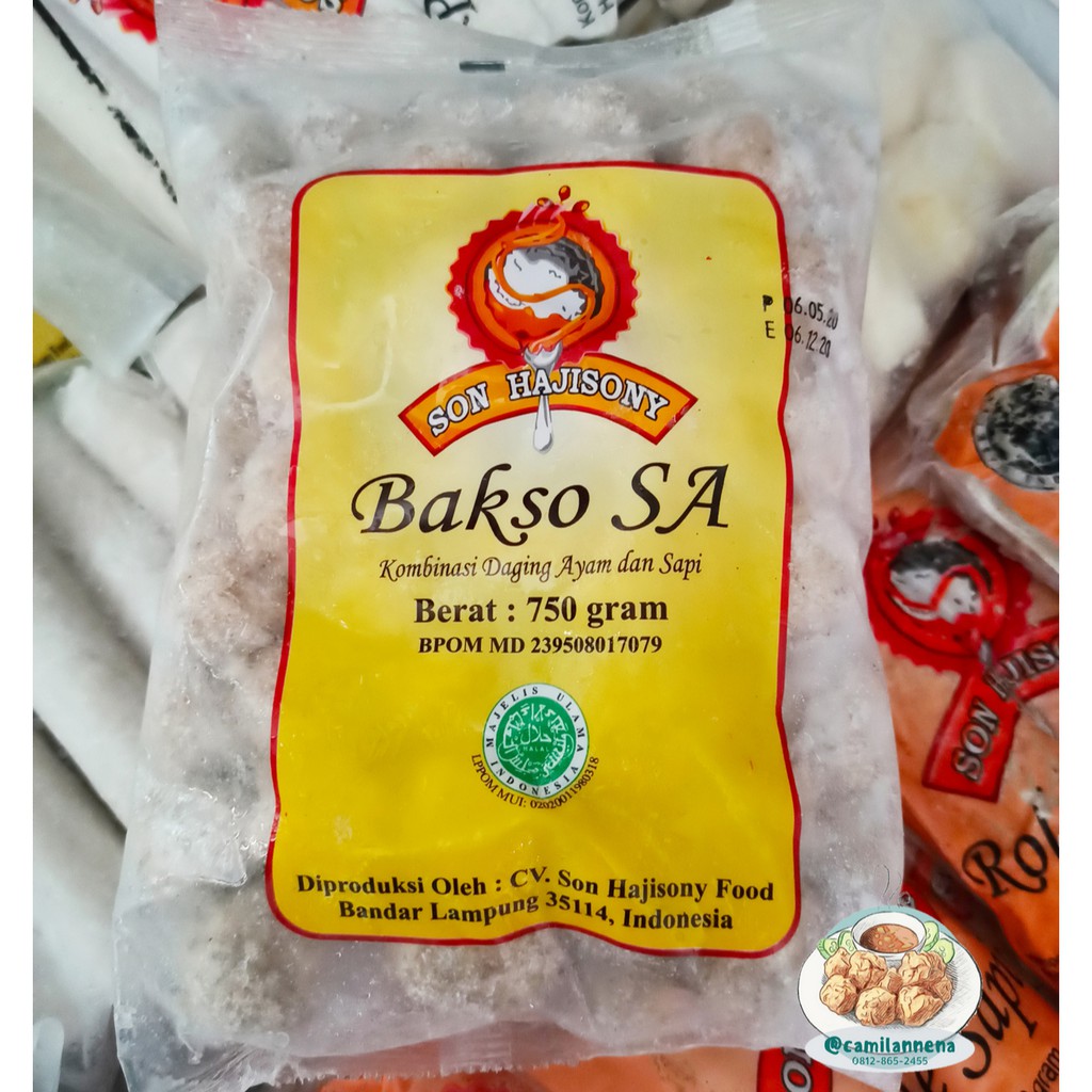 Jual Bakso Sony SA ( Sapi Ayam ) SON HAJISONY Asli Lampung + Bumbu ...