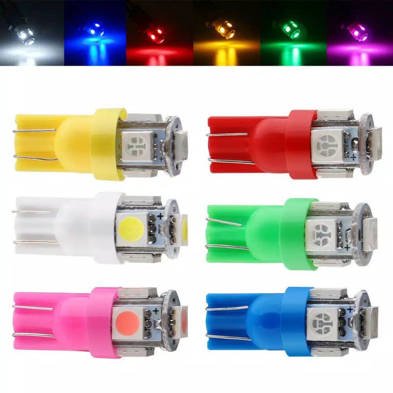 Jual Lampu LED JAGUNG MODEL Socket Soket T10 MODE DIAM BISA UNTUK SEIN ...