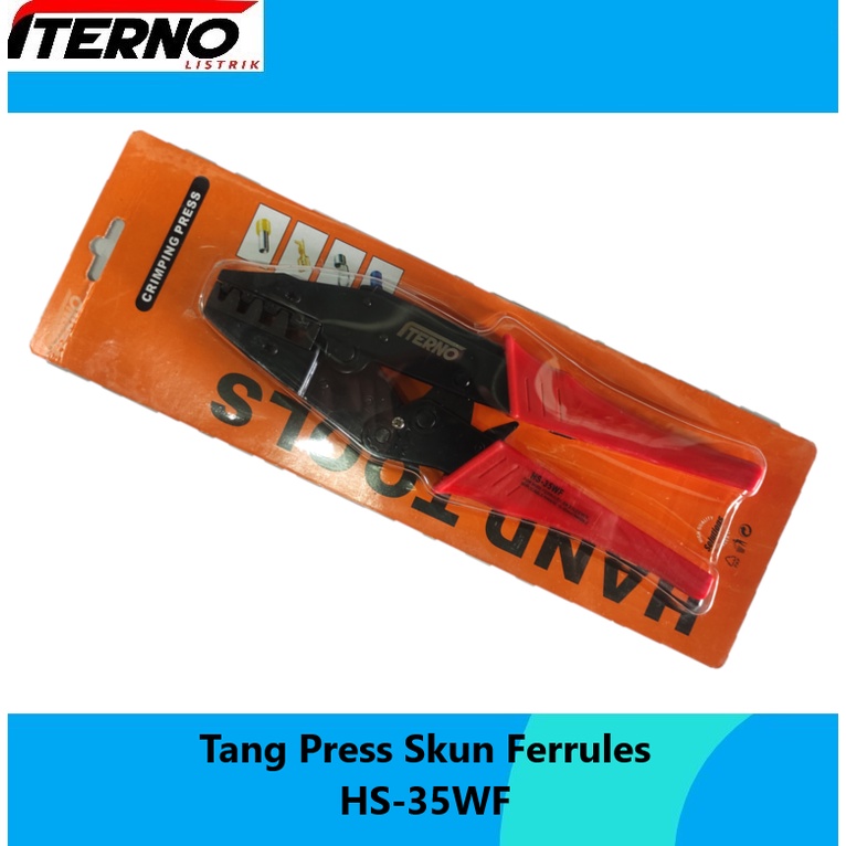 Jual Tang Press Skun Ferrules HS-35WF (10-35mm) Crimping Tools Iterno ...