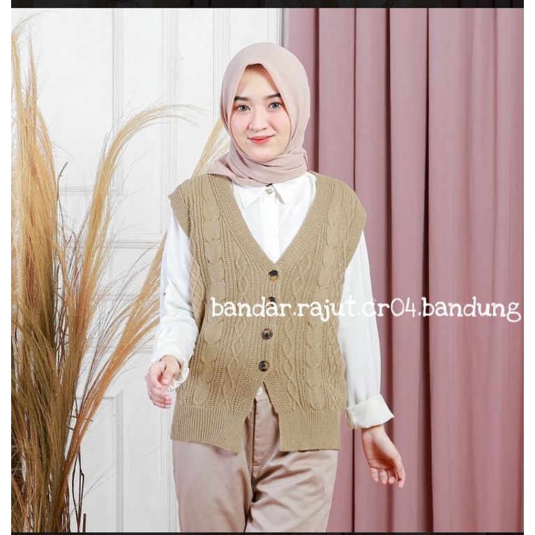 Jual VEST ROMPI RAJUT SIDO KANCING SUSI/BRANDED 7 GATE. | Shopee Indonesia