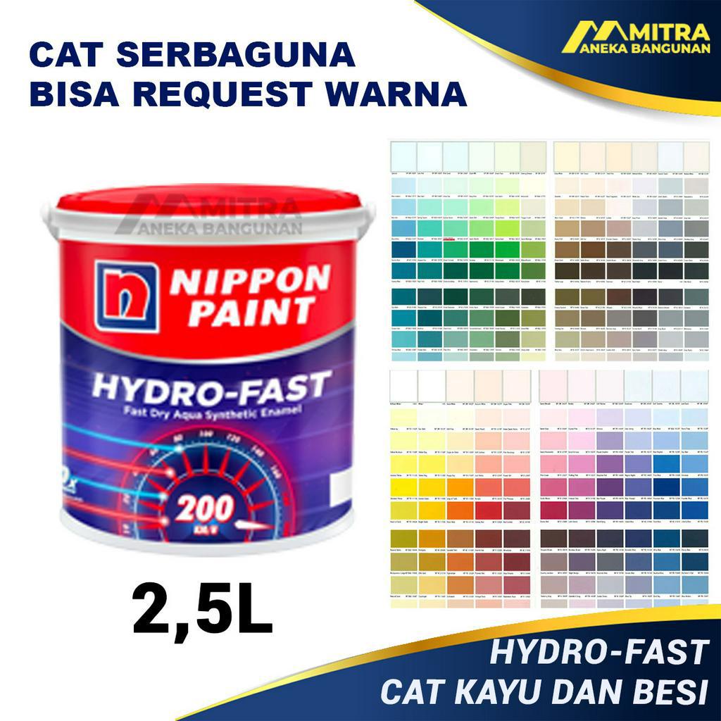 Jual CAT KAYU DAN BESI WATERBASED HYDRO FAST NIPPON PAINT 2,5 LITER / CAT TEMBOK GLOSSY BISA ...