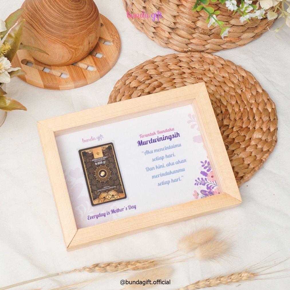 Jual [CUSTOM] MiniGold Frame Hias Kayu Akrilik Kado untuk Ibu | Shopee ...
