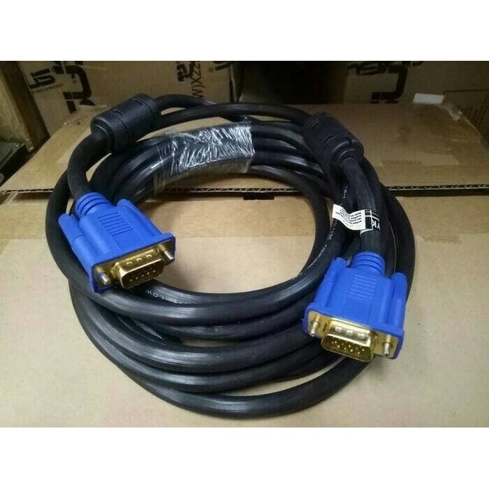 Jual KABEL VGA 5METER LAPTOP KE PROJECTOR LCD TV PANJANG 5M 5 METER CABLE | Shopee Indonesia