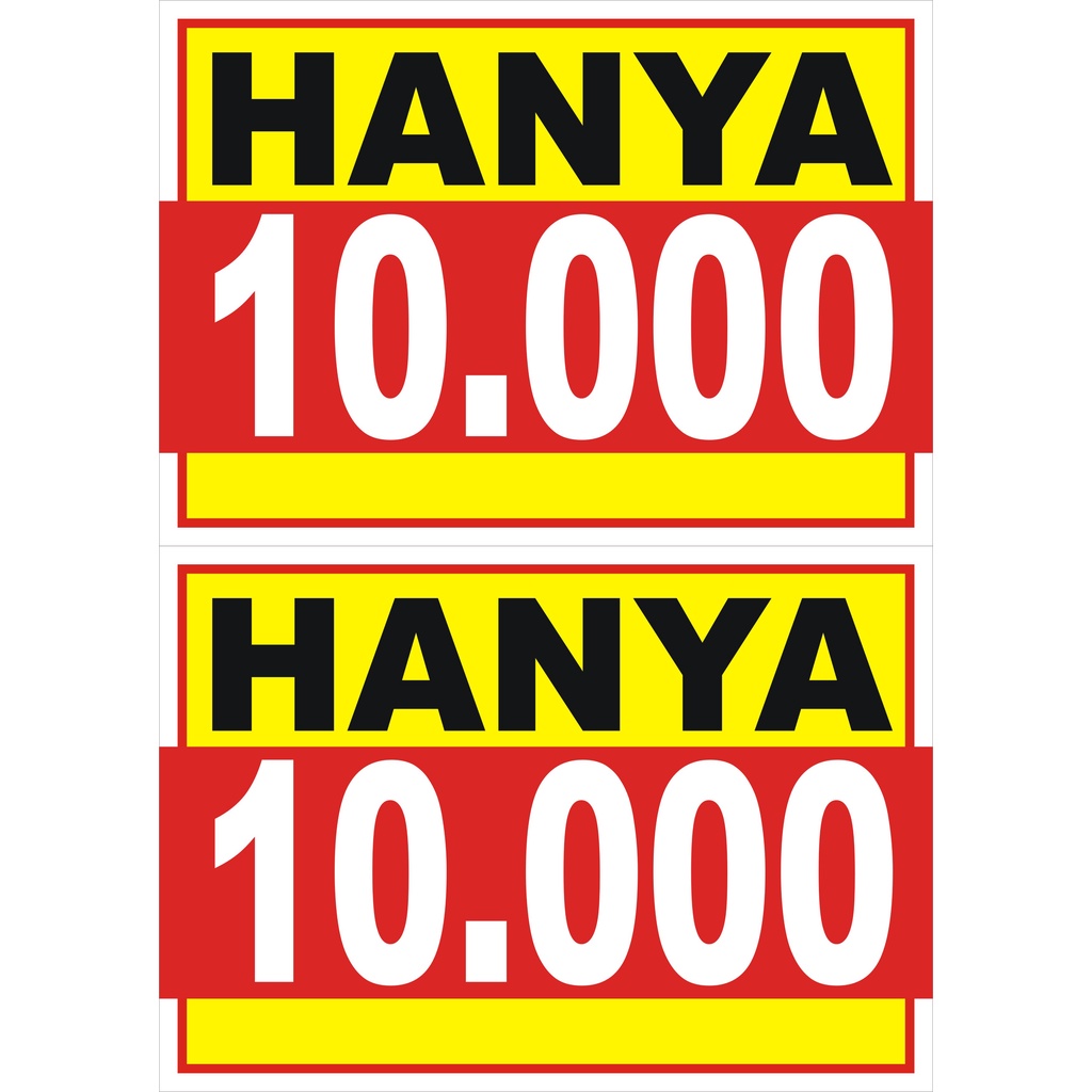 Jual BANDROL HARGA LAMINATING / Tag harga | Shopee Indonesia