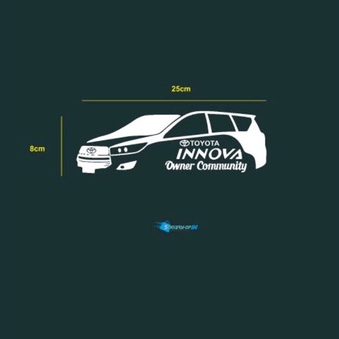 Jual stiker mobil inova rebon onwer | Shopee Indonesia