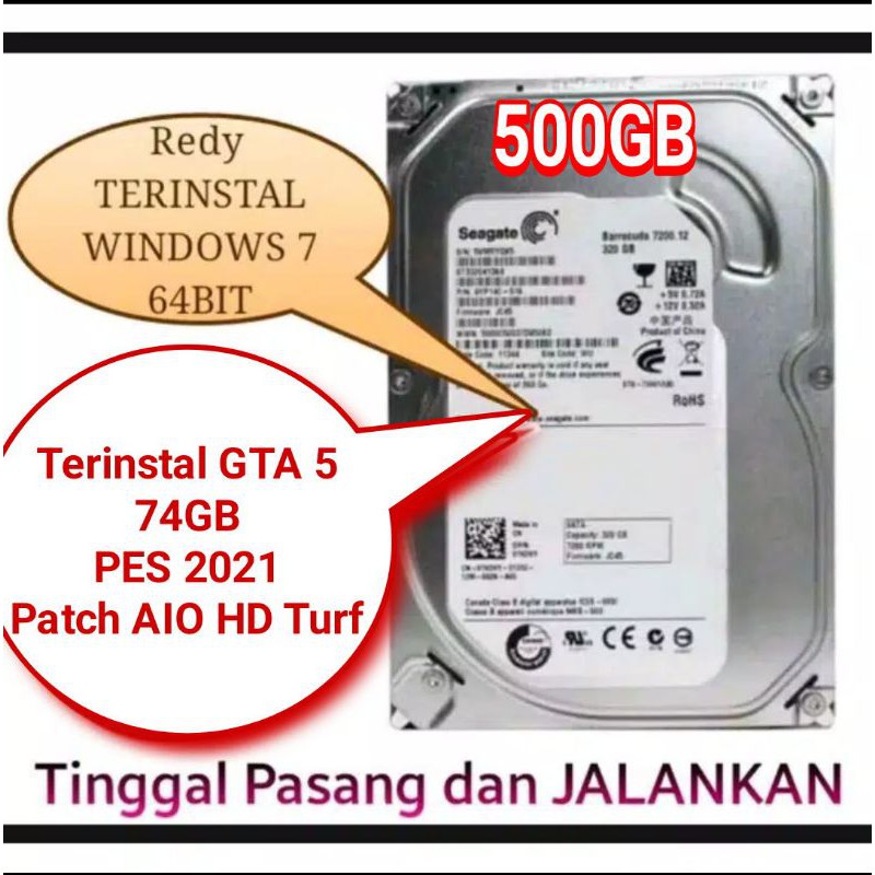Jual hdd harddisk game PC 480GB 320GB 160GB 250GB ISI GEAMS DAN WIDOWS ...