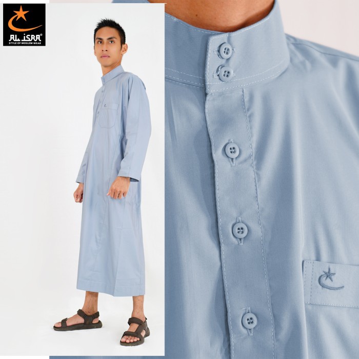 Jual nrjr04g Jubah Al Isra Salman Jubah Pria / Jubah Gamis Pria / Jubah ...