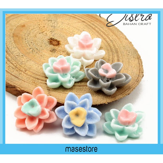 Jual 5 Pcs Bunga Resin 13 mm Inch RSN019 Masestore Craft | Shopee Indonesia