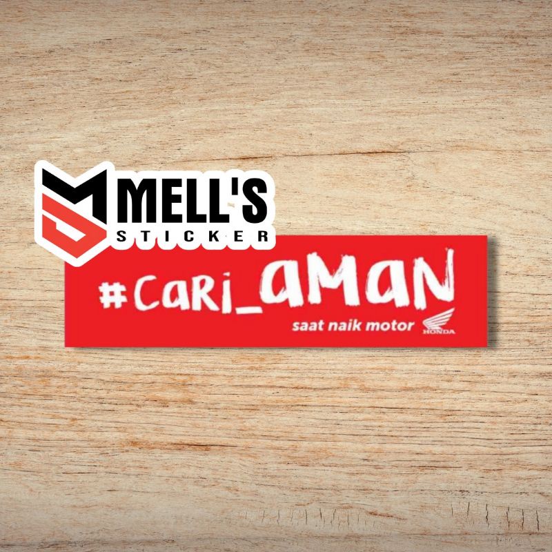 Jual Cutting stiker sticker motor cari aman saat naik motor | Shopee ...