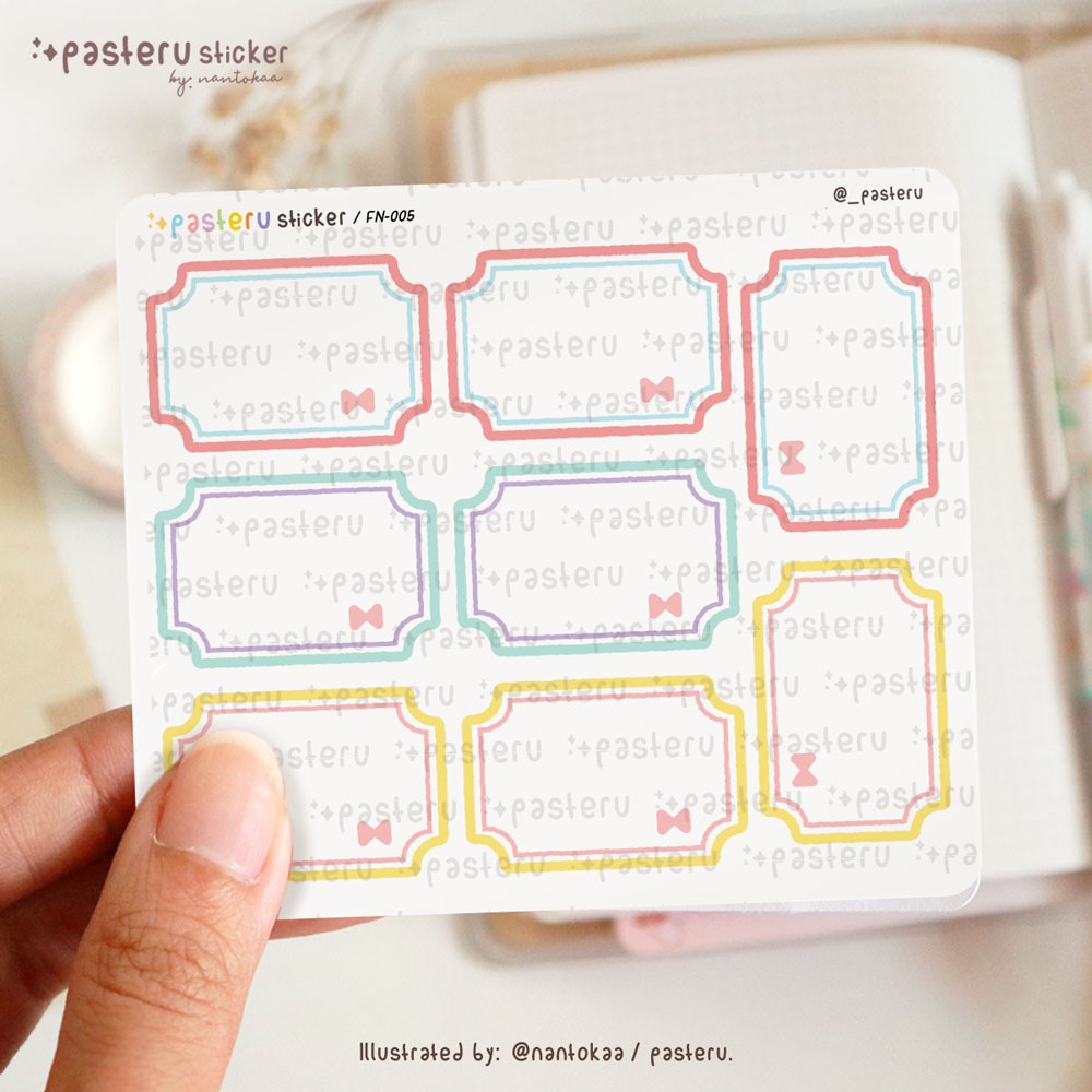 Jual Cute Blank Labels | Pasteru Planner Journal Sticker | Shopee Indonesia