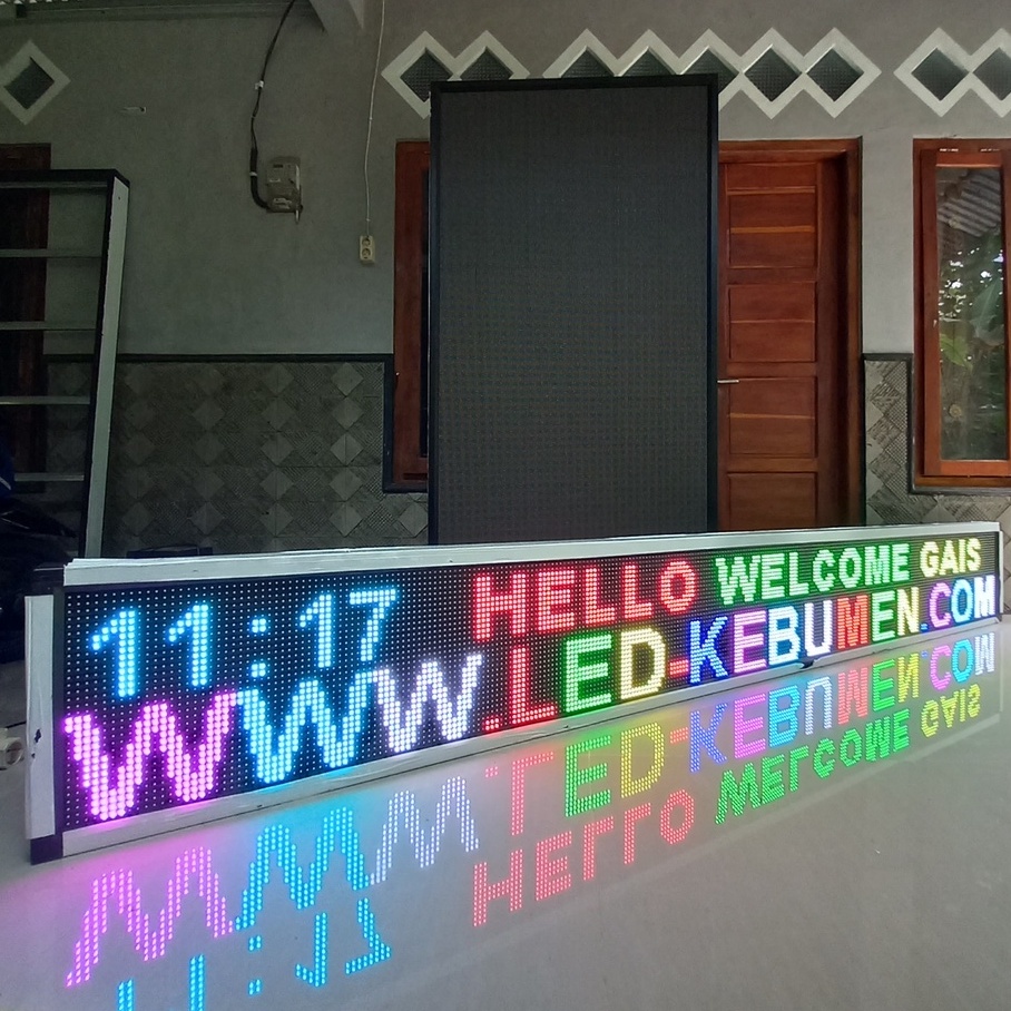 Jual running text outdoor 300x40cm full Colour RGB. P10 | Shopee Indonesia