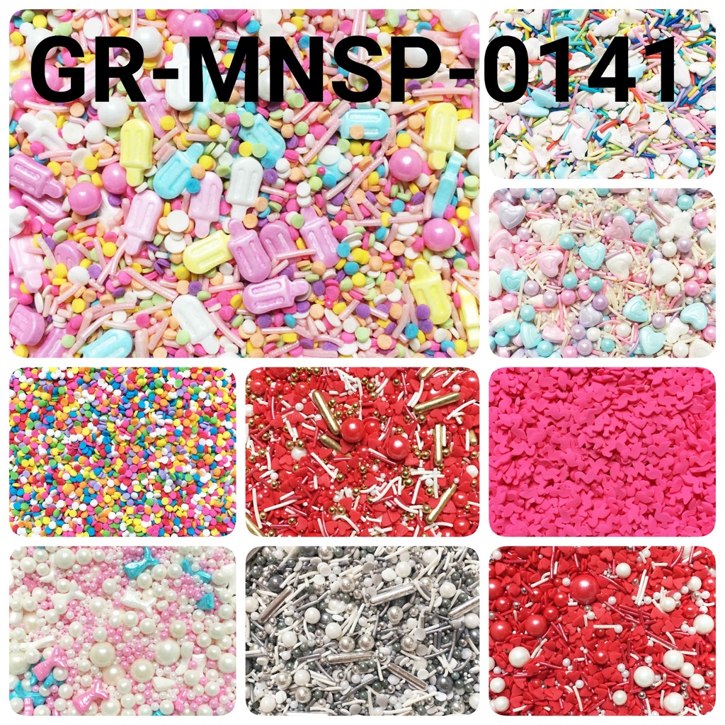 Jual GR-MNSP-0141 Sprinkles trimit springkel 10gr popsicle confetti ...