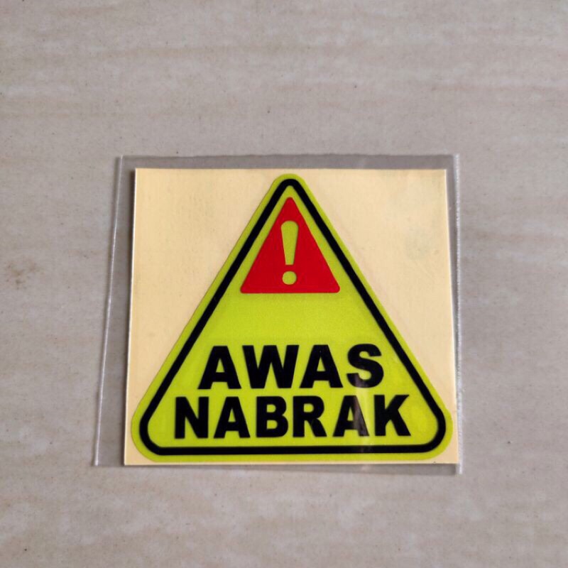 Jual sticker awas nabrak | Shopee Indonesia