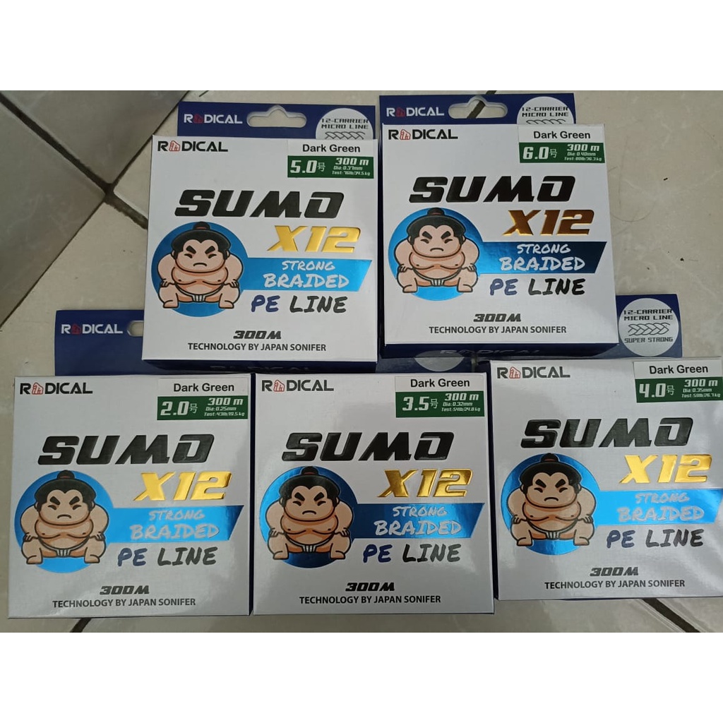 Jual Senar PE Radical SUMO X12 300M | Shopee Indonesia