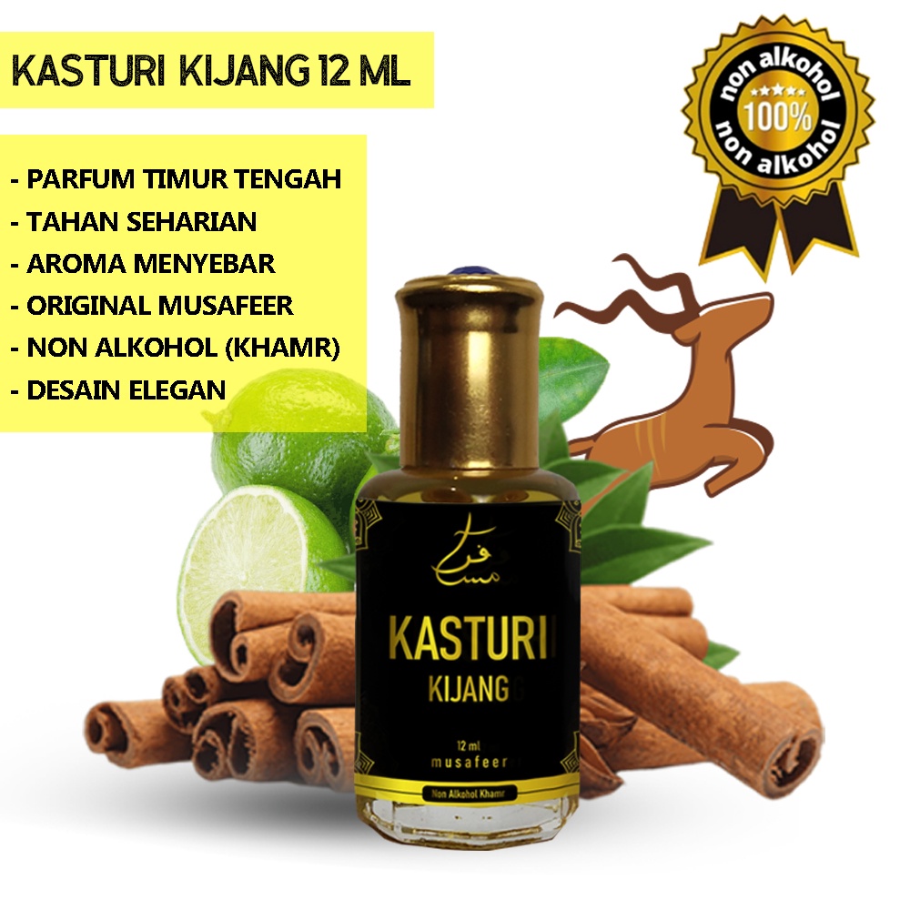 Jual PARFUM KASTURI KIJANG 12 ML | MINYAK KASTURI ASLI | MINYAK WANGI ARAB By Musafeer NON ...