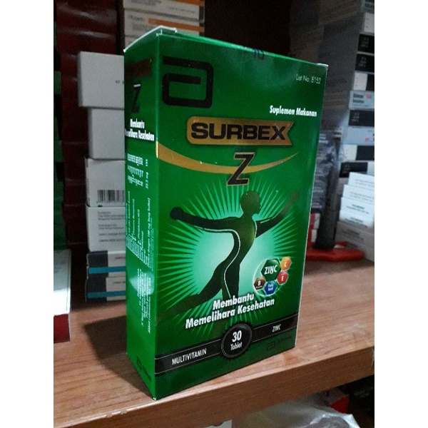 Jual SURBEX Z ( BOX 30 TABLET) MULTIVITAMIN DAN ZINC BYA ABBOTT ...