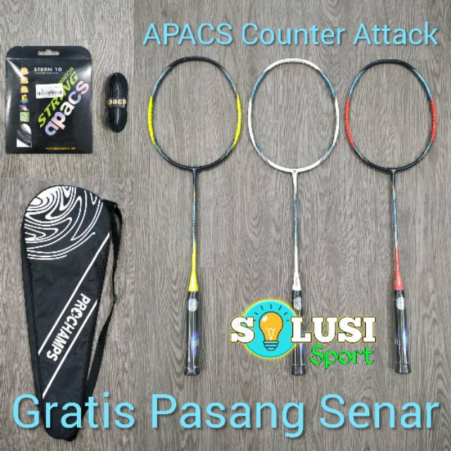 Jual Apacs Counter Attack Raket Badminton Original | Shopee Indonesia