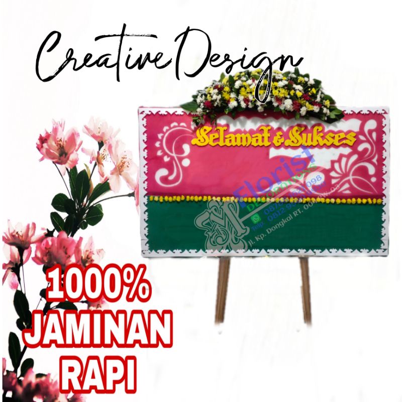 Jual (TERMURAH & RAPI ) karangan bunga papan ucapan custom bebas ongkir ...