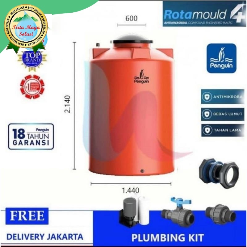 Jual Tangki air toren air 3000 liter tandon air 3000 liter PENGUIN ...