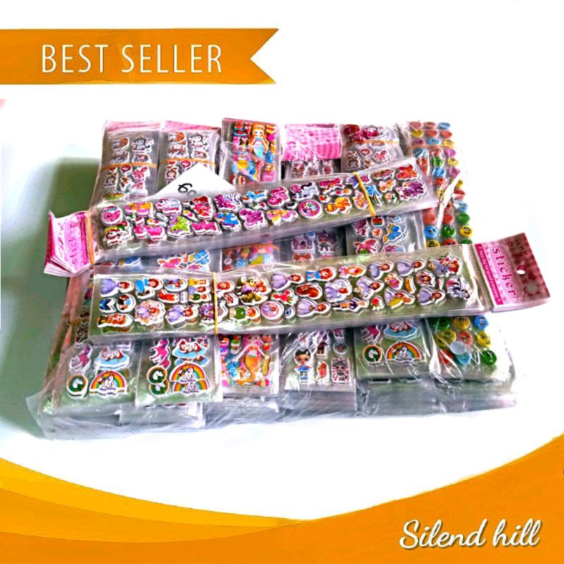 Jual sticker motif sticker 3d sticker karakter 20 lembar | Shopee Indonesia