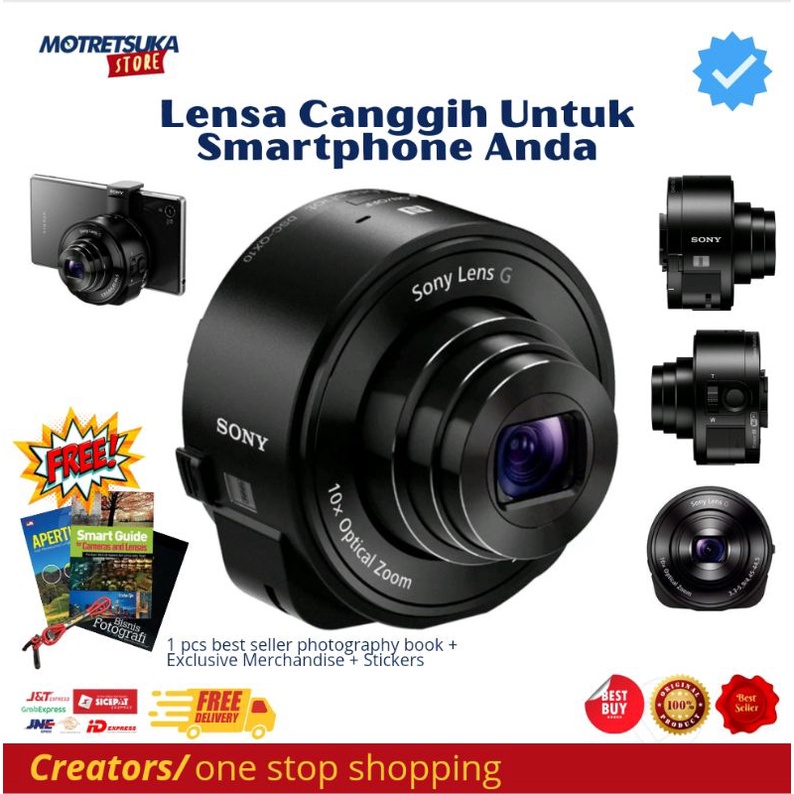 Jual [FREE BONUS] Lensa Sony DSC - QX10 Original Viral | Lensa ...