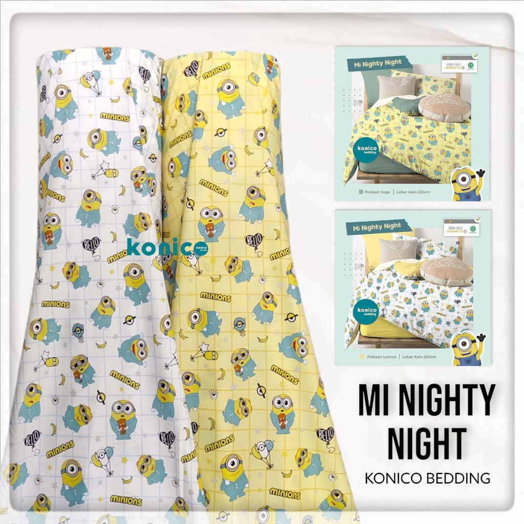Jual KONICO Bahan Kain Sprei katun Motif tabur Anak MI NIGHTY NIGHT | ELBHE STAR CATRA GROW ...