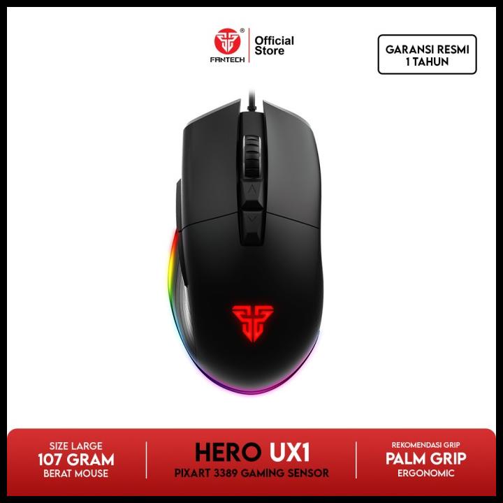 Jual Fantech Ux1 Hero Ultimate Gaming Mouse Pixart 3389 Sensor | Shopee ...