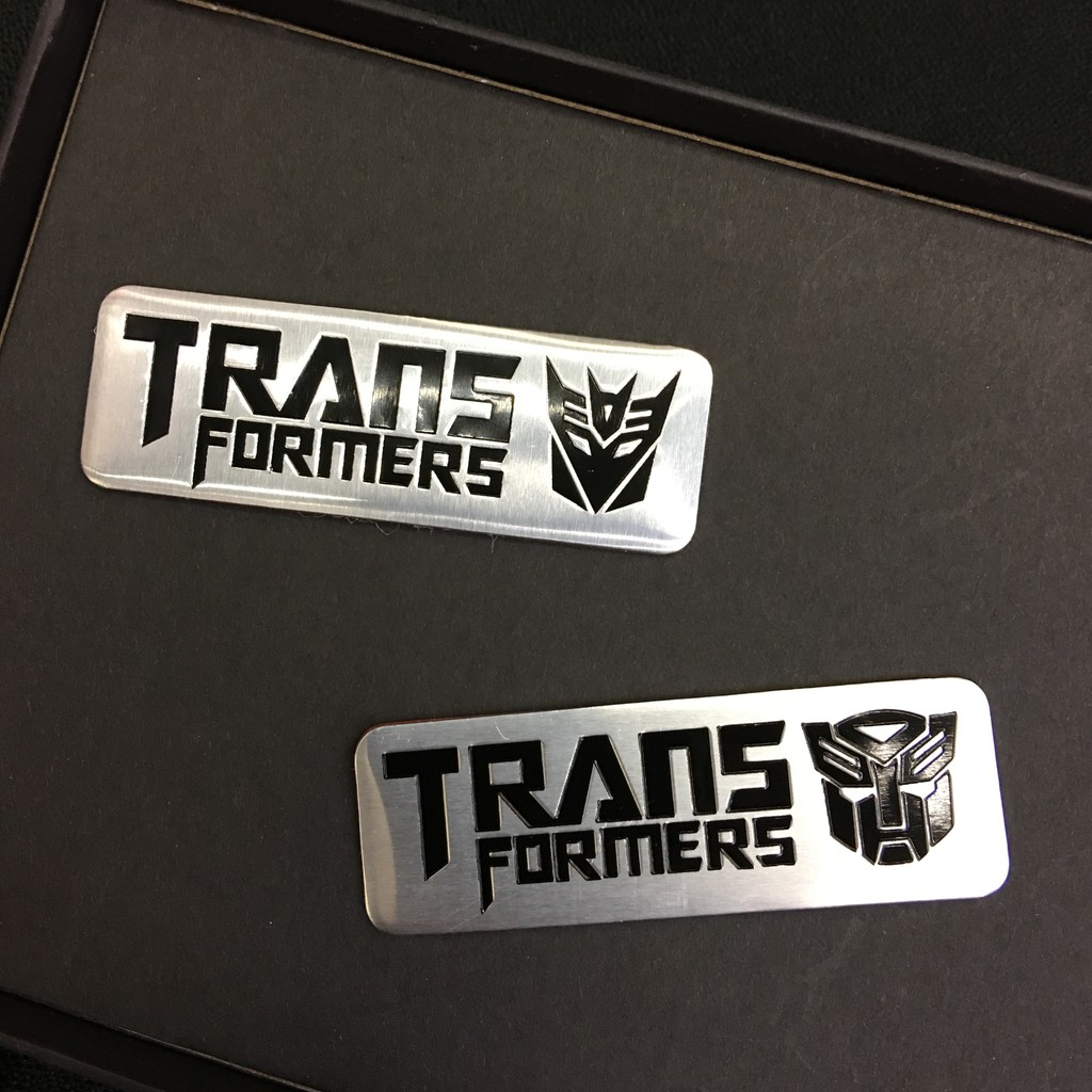 Jual Tempelan Stiker Emblem Mobil Aluminium Transformers Tranformers ...