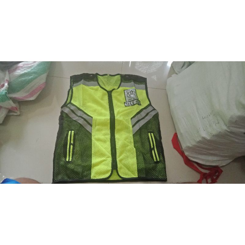 Jual Rompi safety jaring satpam security warna hijau stabilo | Shopee ...