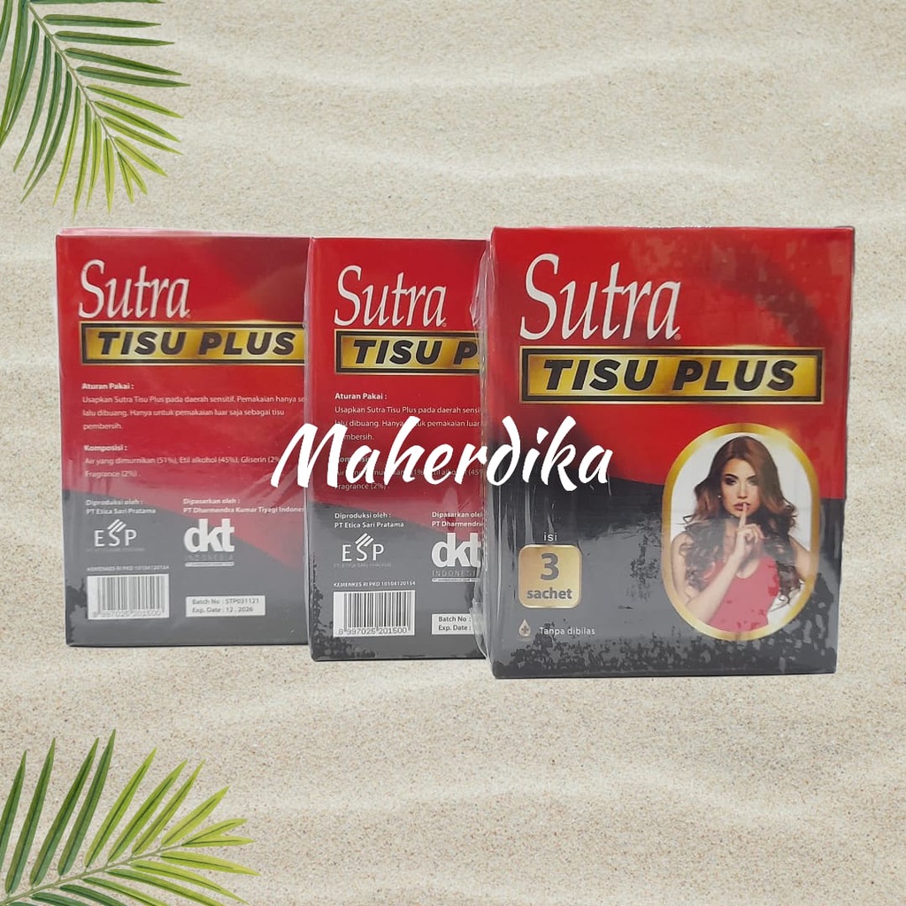 Jual Sutra Tisu Plus Isi 3 Sachet / Sutra Tisu Magic Original | Shopee ...