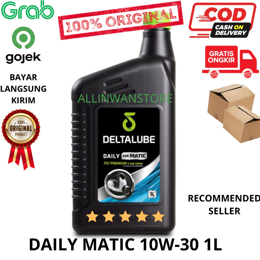 Jual Oli Deltalube Daily Matic 757 Premium SAE 10W30 API Service SL ...