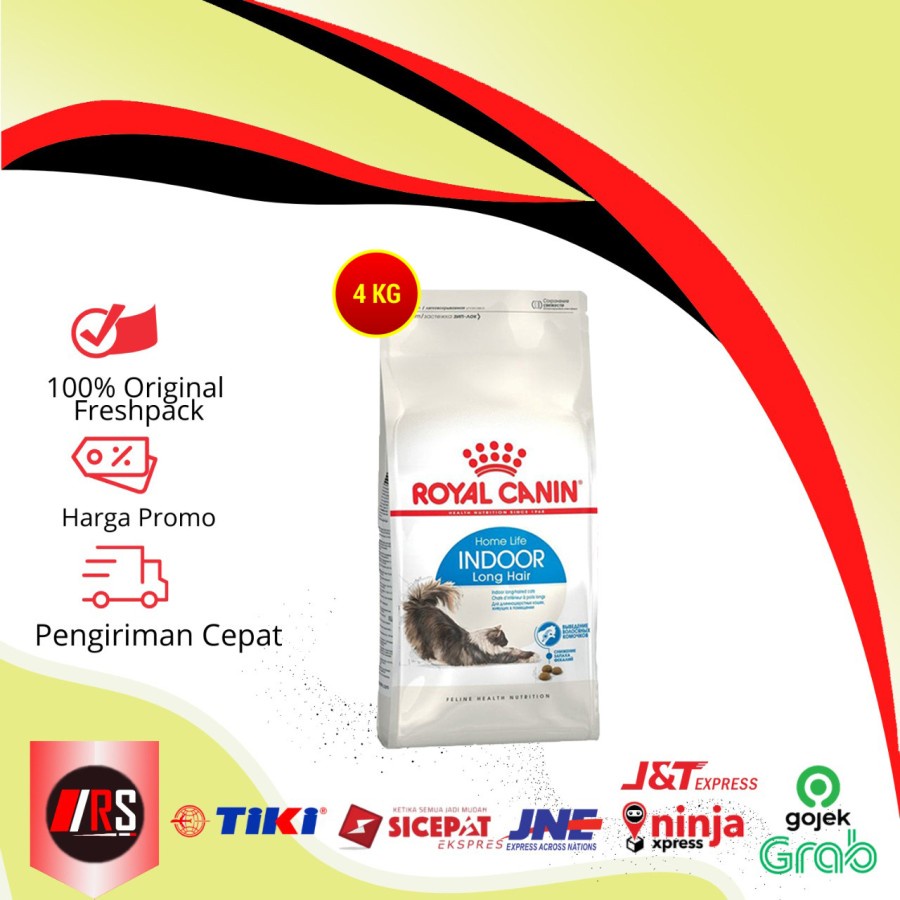 Jual Makanan Kucing RC Food Royal Canin Indoor Cat Long Hair 4 Kg ...