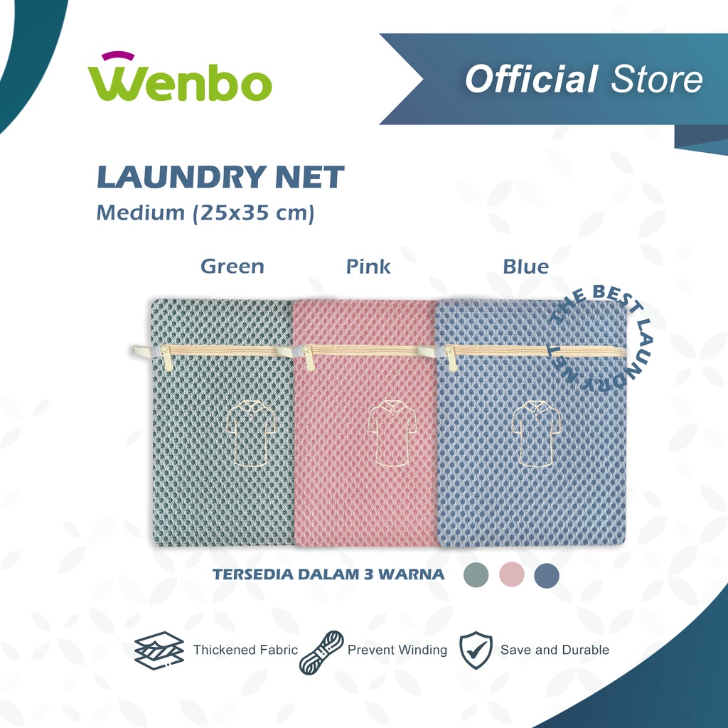 Jual Wenbo Laundry Net / Jaring Pakaian Mesin Cuci (Medium 25x35cm ...