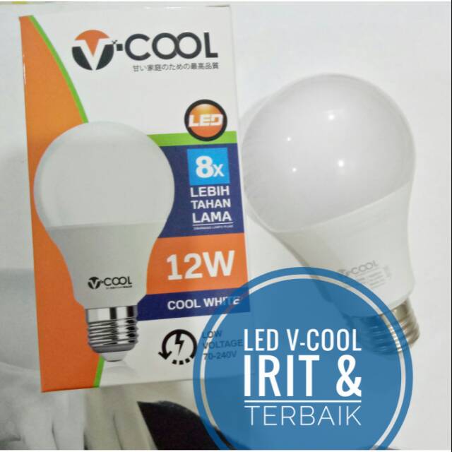 Jual LAMPU LED VCOOL 12 WATT TERANG | Shopee Indonesia